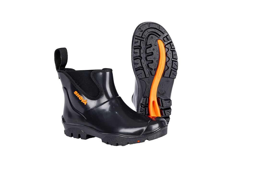 SHOVA BLACK CHELSEA ANKLE GUMBOOT – Deluxe Footwear